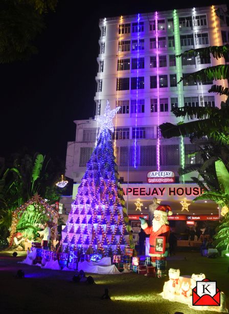 30-Foot-Tall Christmas Tree On Display At Apeejay House Lawn